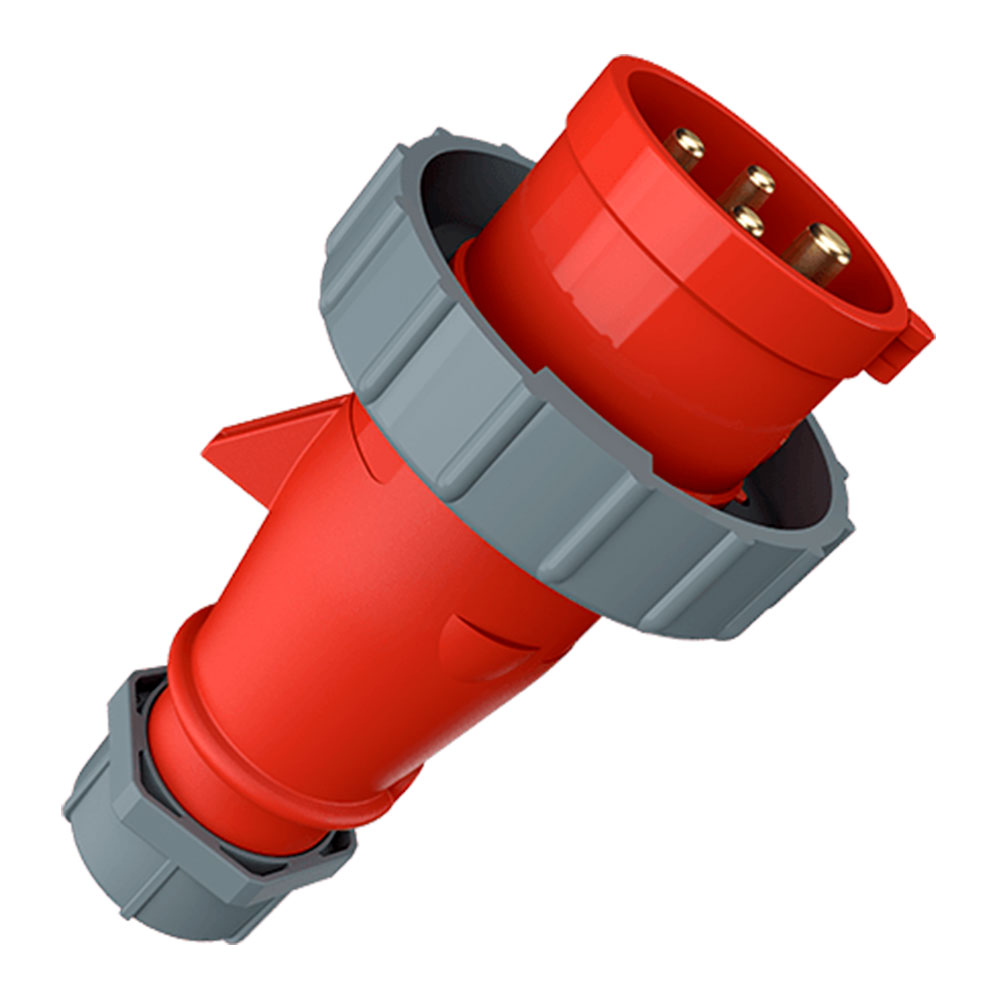 ELECCON | ENCHUFE 16AMP 3P+T 415V ROJO 6H IP67