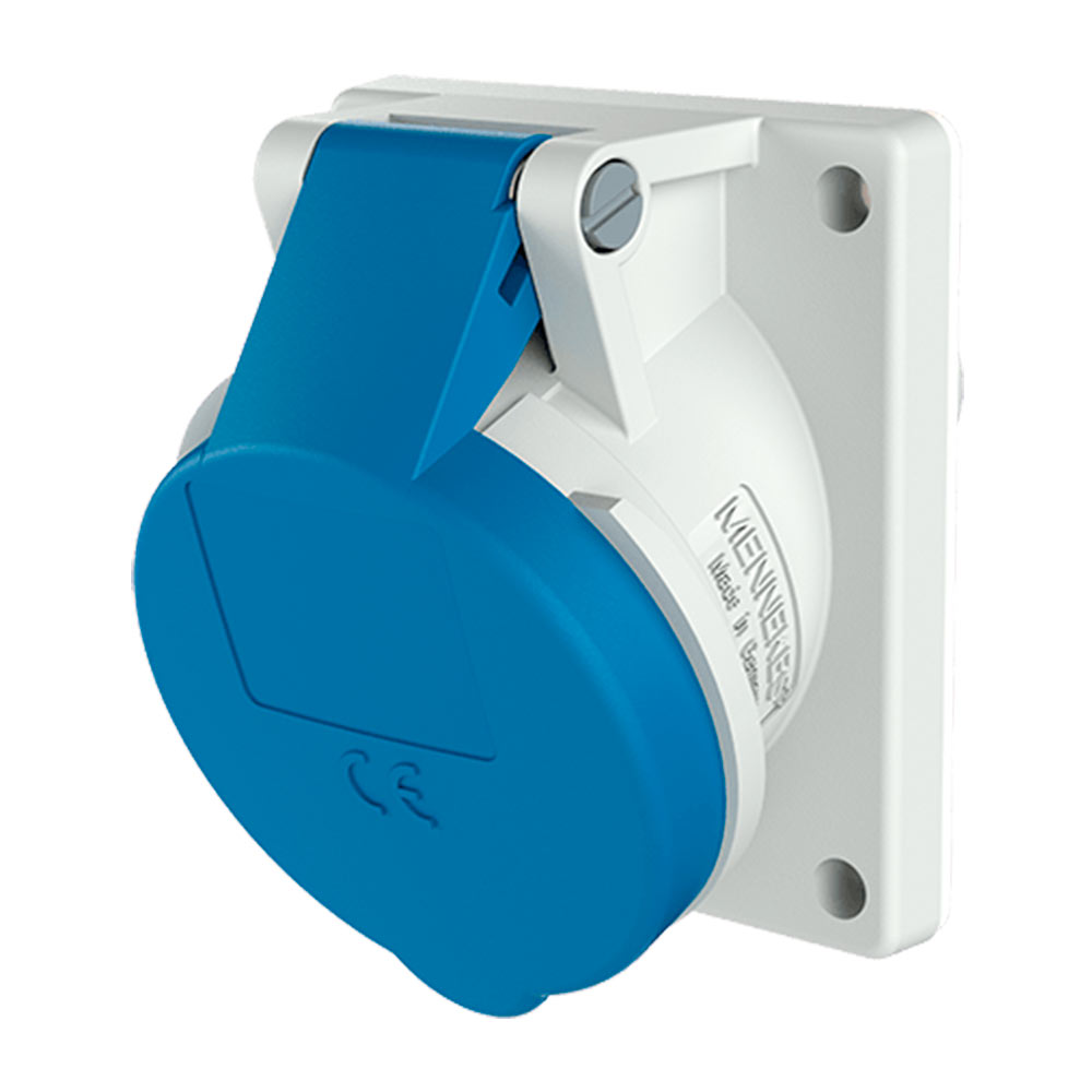 ELECCON | TOMA EMPOTRABLE 16AMP 2P+T 250V AZUL 6H IP44